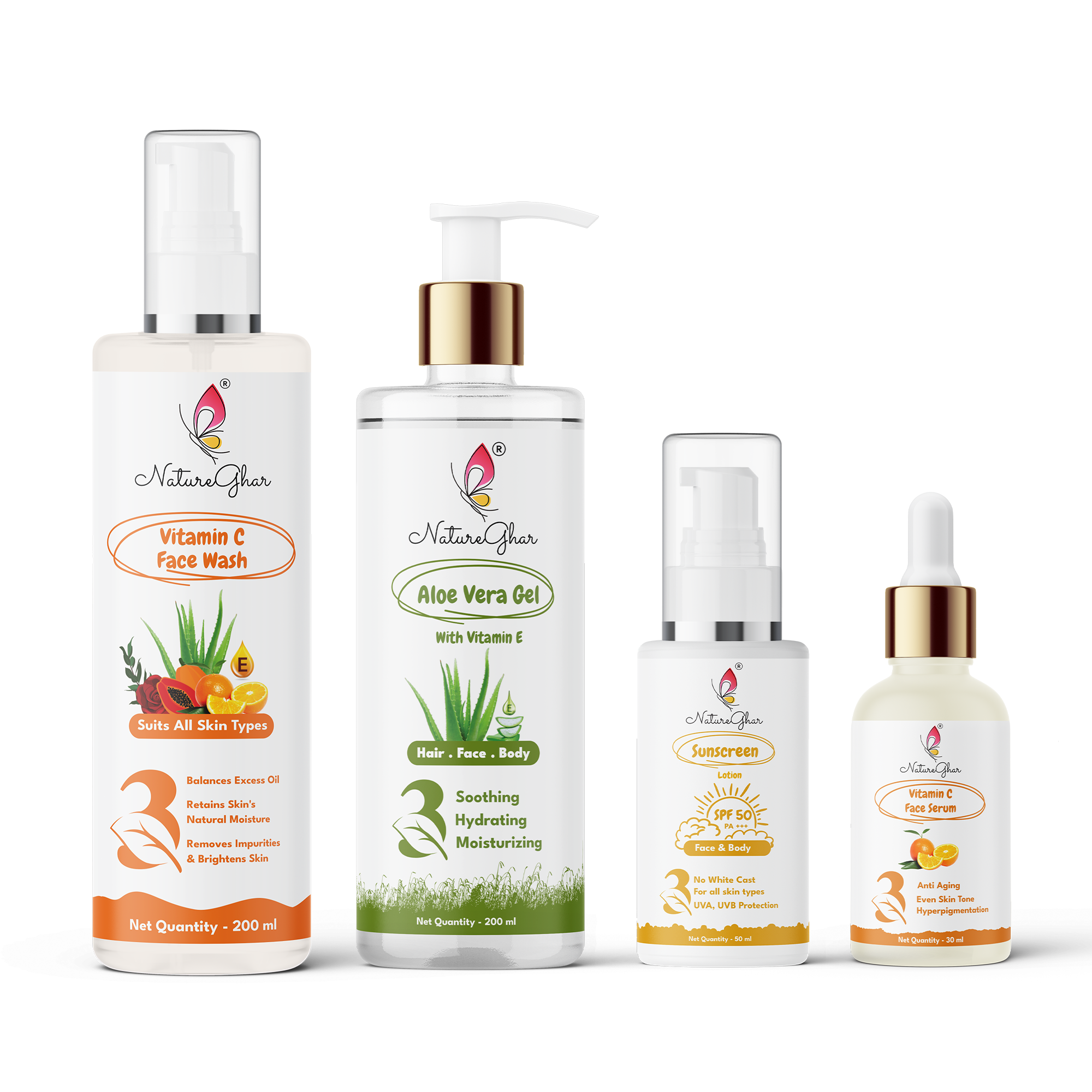 Complete Skincare Essentials Combo – NatureGhar